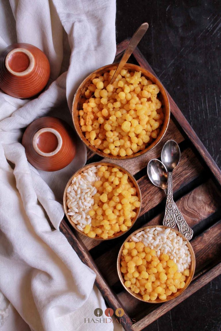 Sweet Boondi Recipe | Mishti Bonde - Indian Sweets Recipes