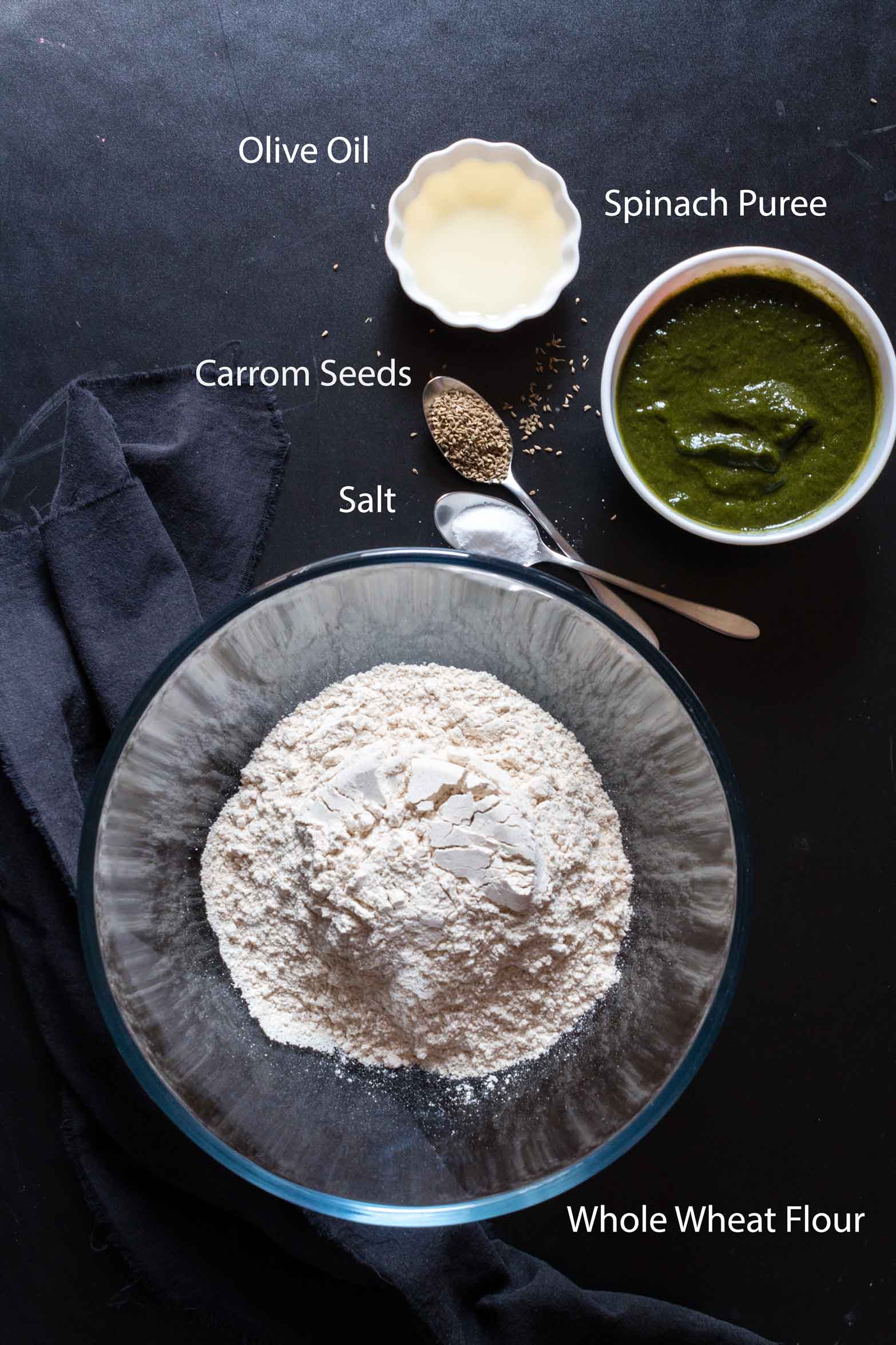 Spinach Flatbread | Palak Roti Recipe - Easy Flatbread Recipe