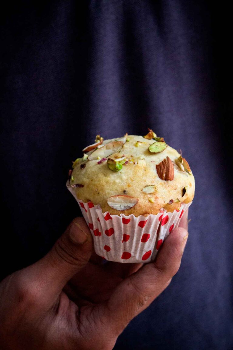 Eggless Mawa Cake Muffin | Mawa Cupcakes Recipe
