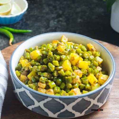 Aloo Beans Sabji | নিরামিষ ফ্রেঞ্চ বিন্স আলুর তরকারি