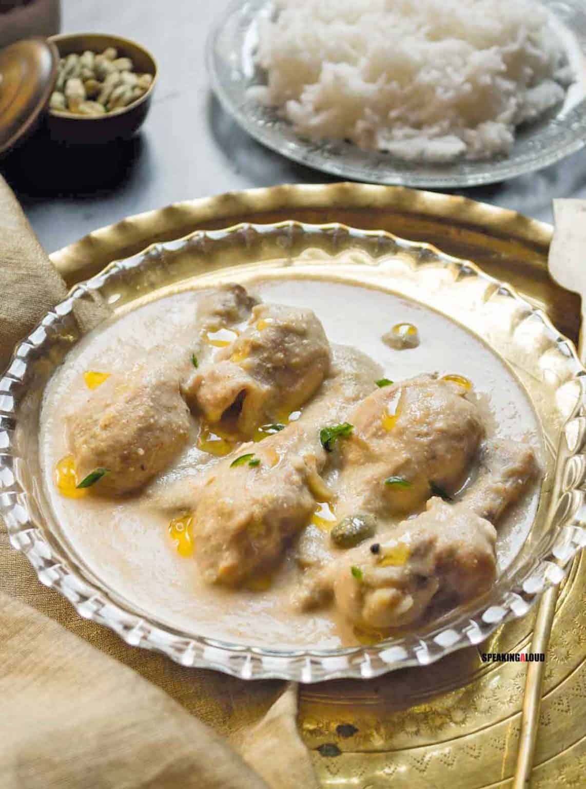 Mughlai Chicken Rezala Recipe in Bengali style